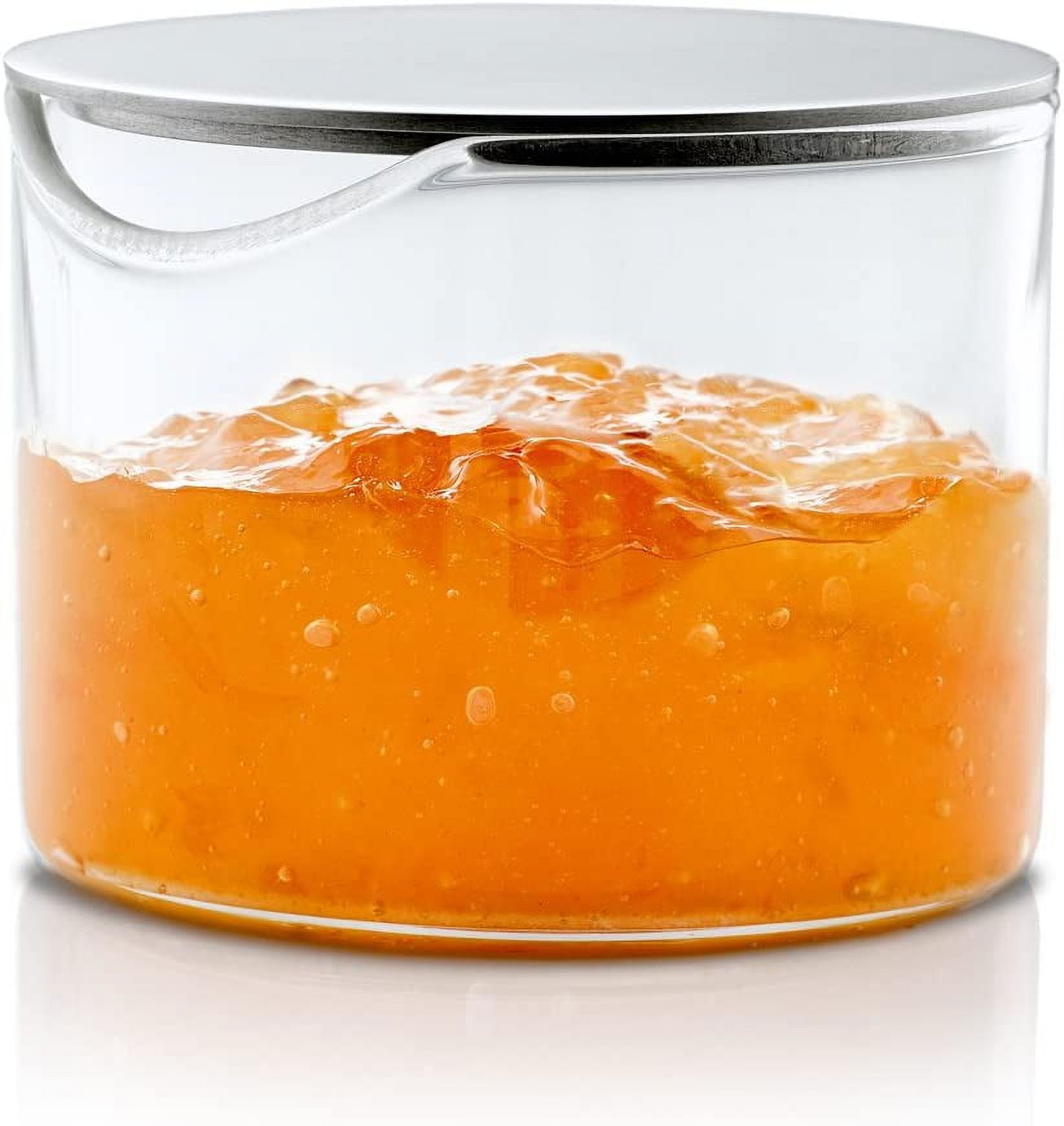 Basic Condiment Glass with Lid - Walmart.com