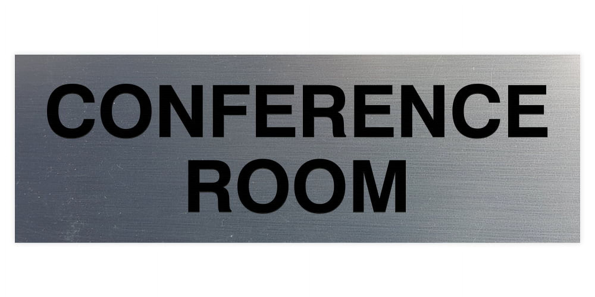 Basic Conference Room Sign (Brushed Silver) - Small - Walmart.com