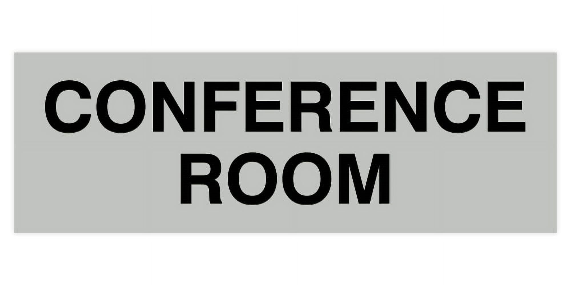 Basic Conference Room Sign (Lt Gray) - Large - Walmart.com