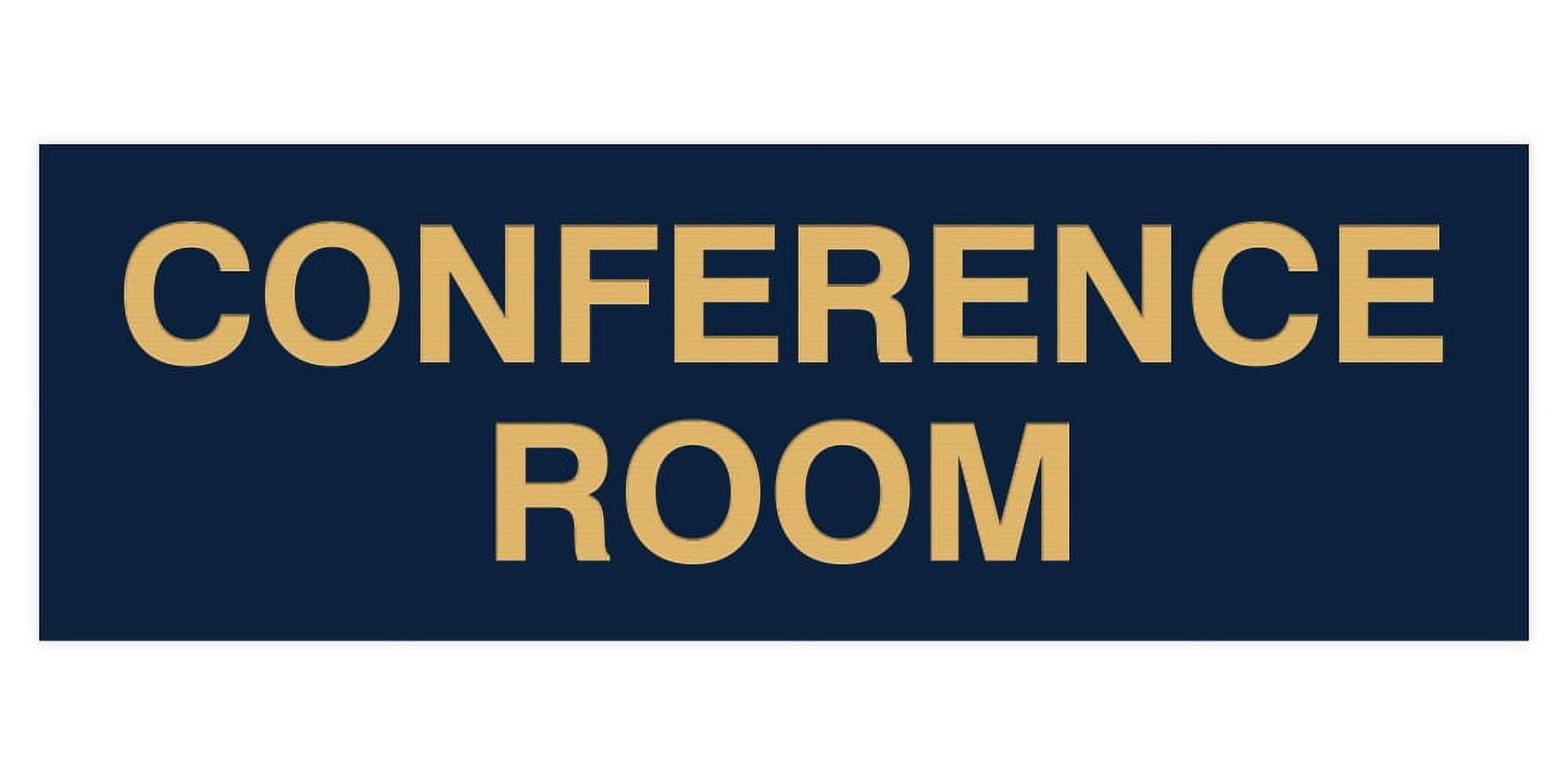 Basic Conference Room Sign (Navy Blue/Gold) - Small - Walmart.com
