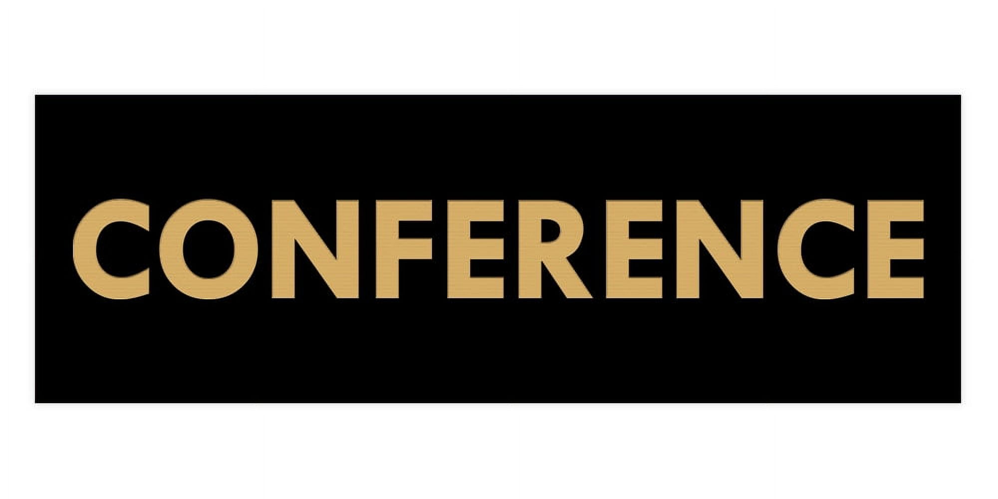 Basic Conference Sign (Black Gold) - Medium - Walmart.com