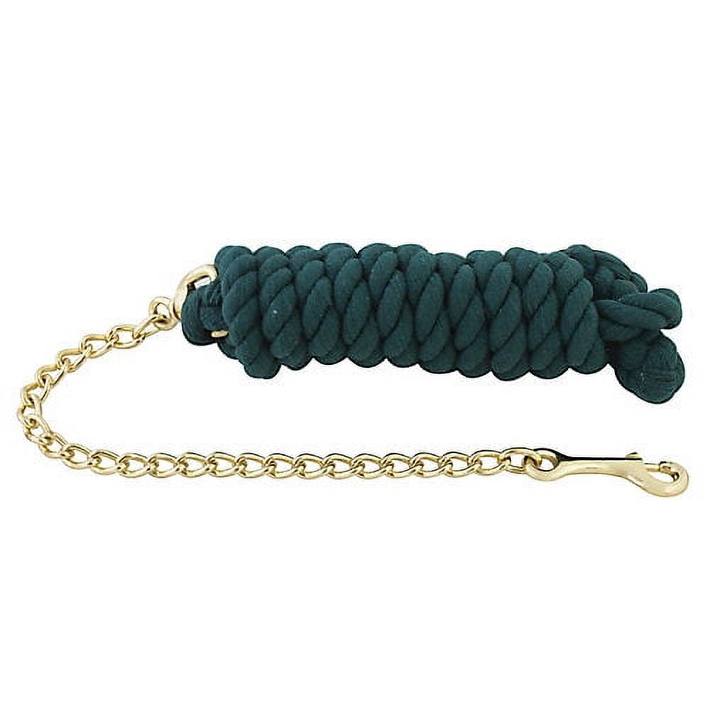 Basic Cotton Lead Rope w/Stud Chain Green - Walmart.com