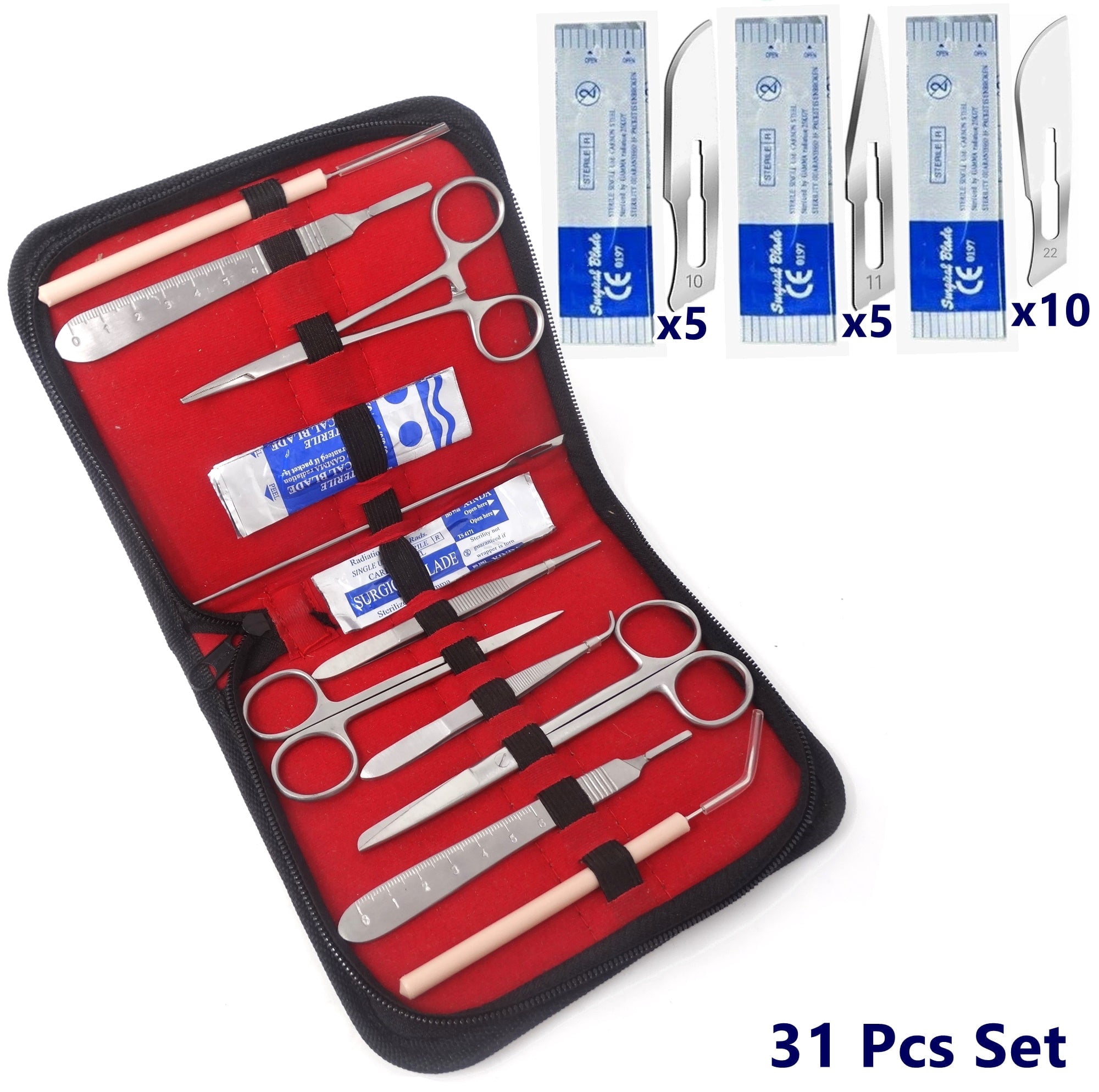 Basic Craft Hobby Tools 31 Pcs Set with Case for Building Model Making ...