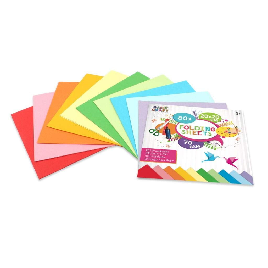 Basic Craft Vouwblaadjes 70 Grams 20 x 20 cm 100 Pieces - Walmart.com