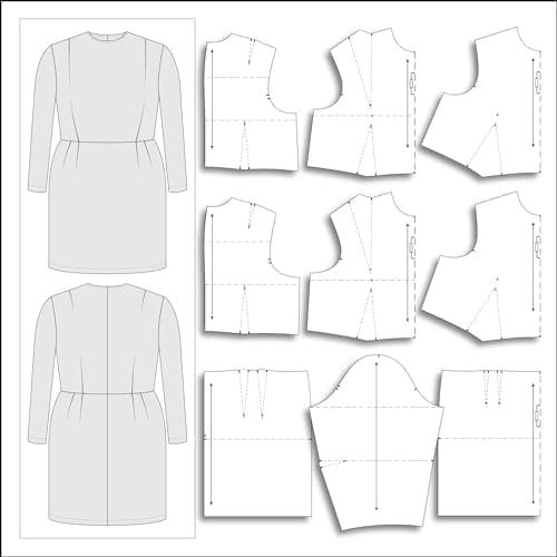 Basic Dress Pattern Blocks/Slopers for AlvaForm Standard Plus Size ...