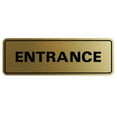 Basic ENTRANCE Door / Wall Sign - Brushed Gold - Small - Walmart.com