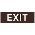 Basic EXIT Door / Wall Sign - Dark Brown - Small - Walmart.com