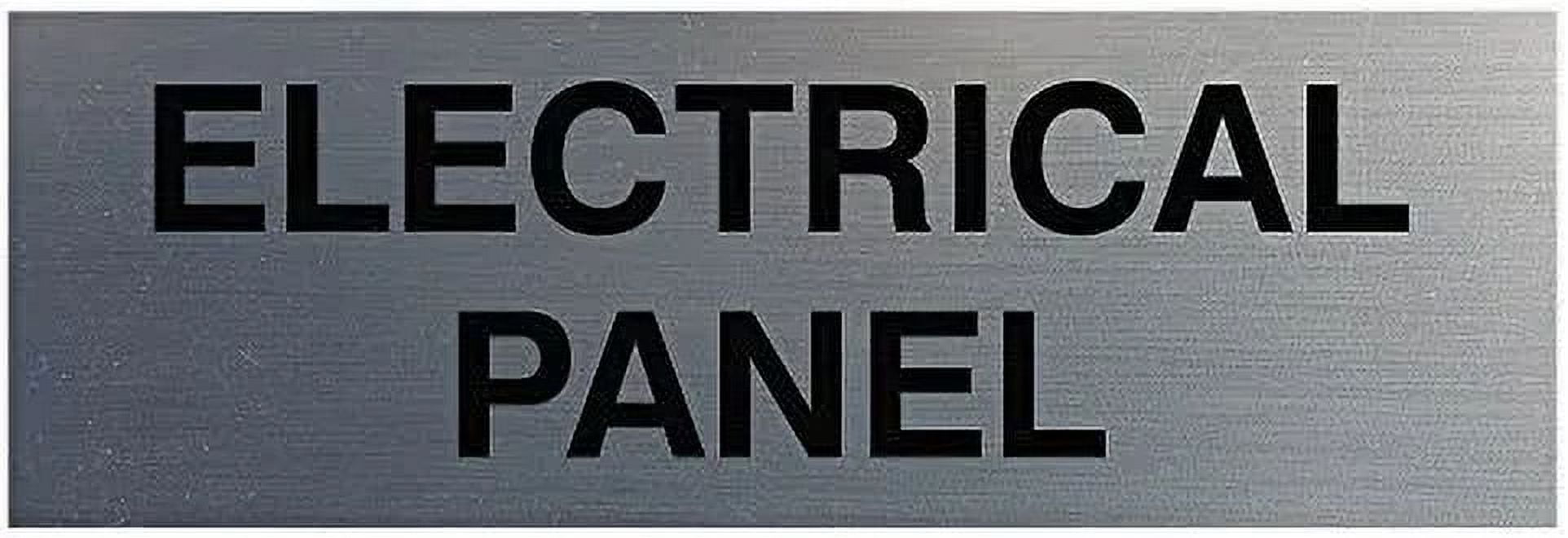 Basic Electrical Panel Door/Wall Sign - Silver - Small - Walmart.com
