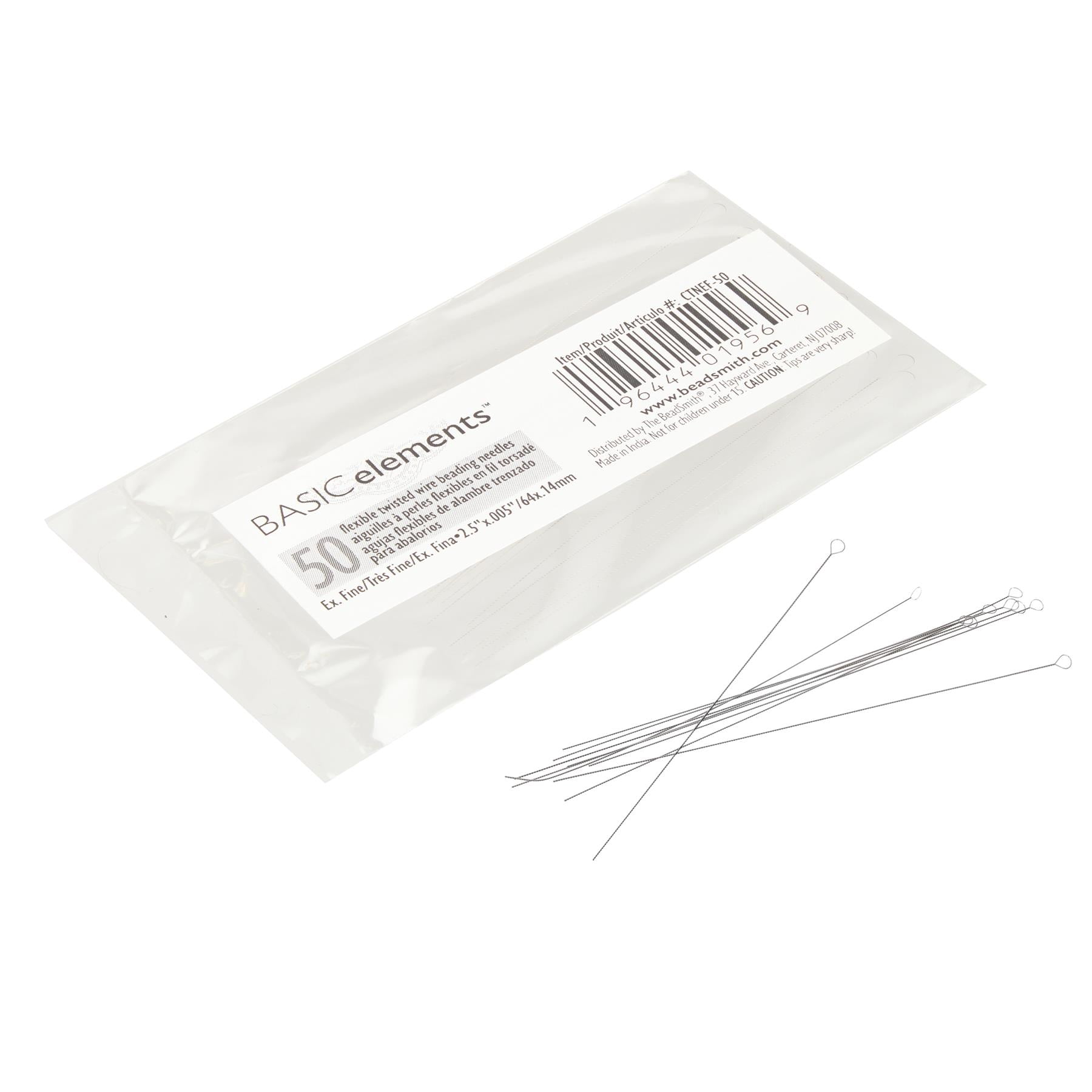 Basic Elements Twisted Wire Needles – Extra Fine Flexible Beading ...