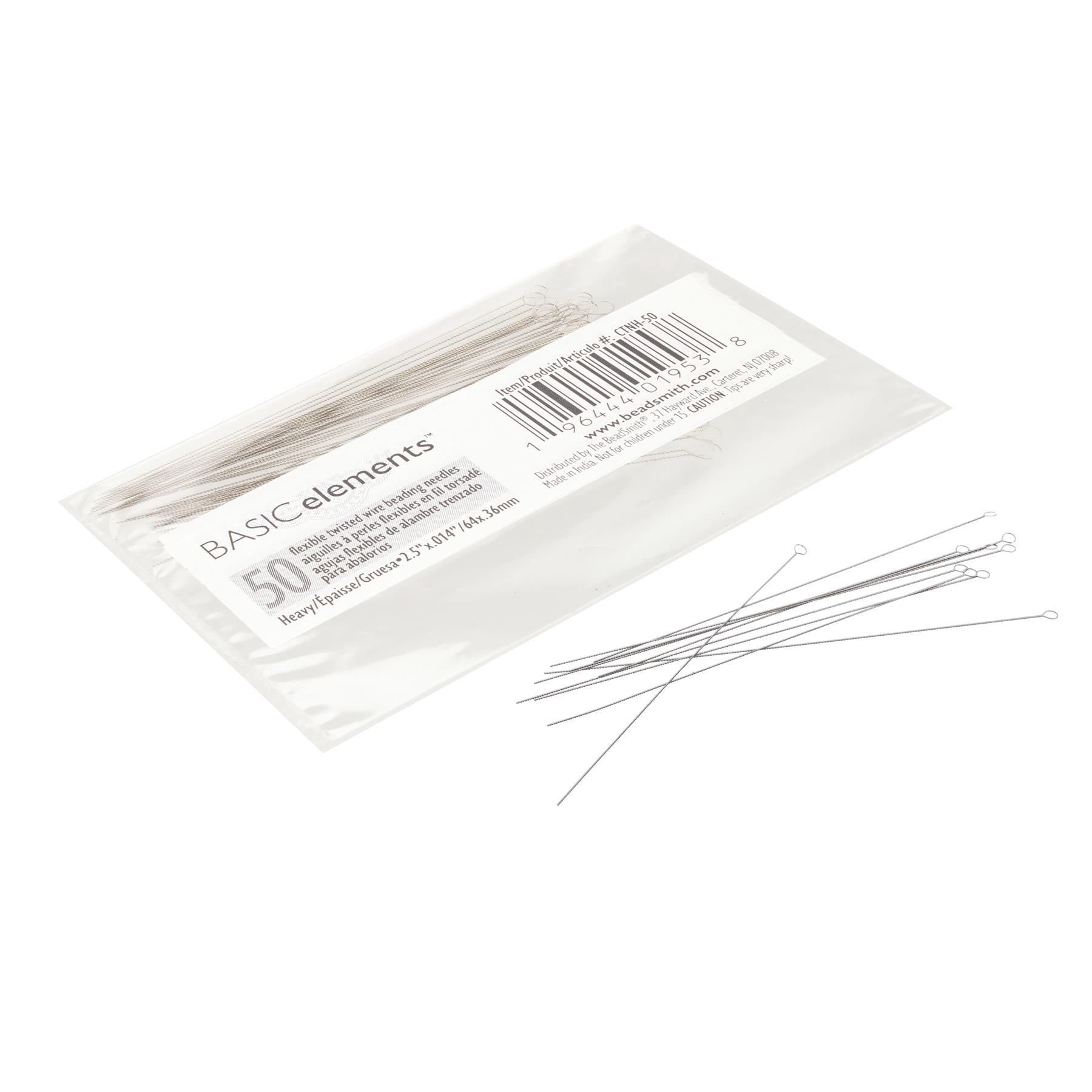 Basic Elements Twisted Wire Needles – Heavy Flexible Beading Needle ...