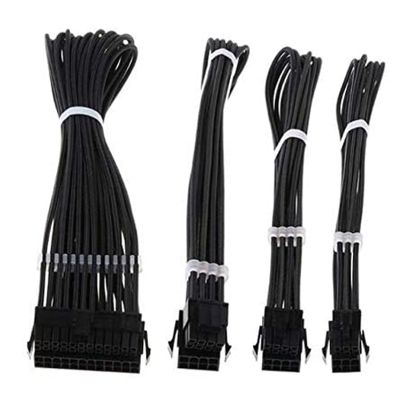 Basic Extension Cable Kit ATX 24Pin/ EPS 4+4Pin/ PCI-E 6+2Pin/PCI-E ...