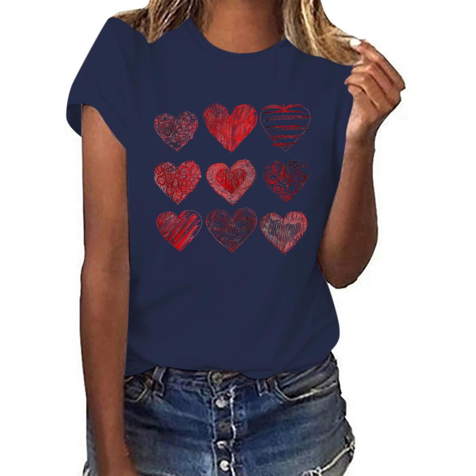 Basic Fitted Tees Plus Size Plus Size Blouses for Women Dressy Casual ...