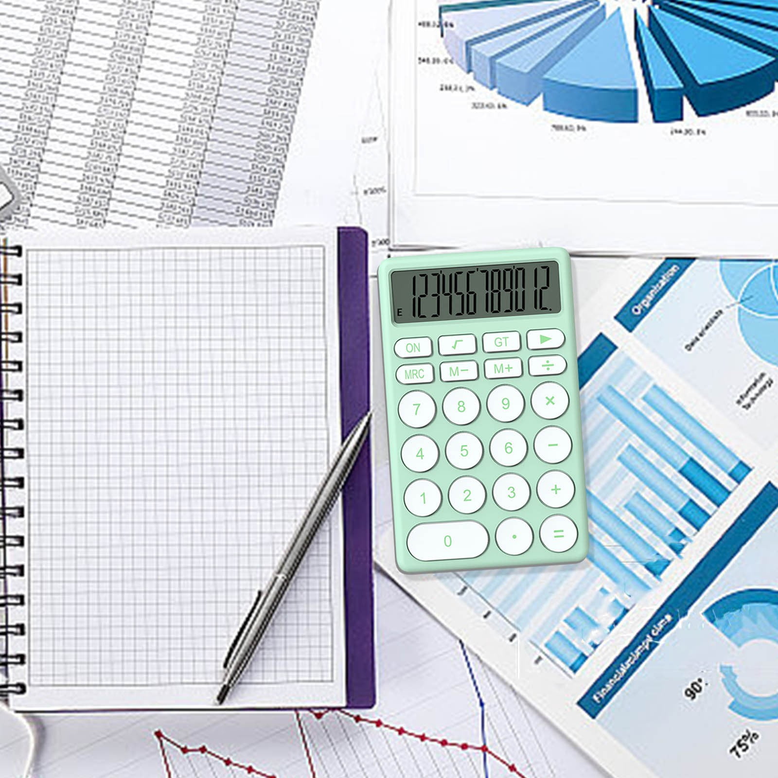 Basic Four Function Calculator, Small Handheld Calculator, Big Buttons ...