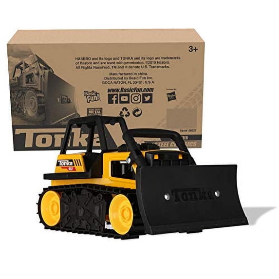 Tonka, Steel Classics Bulldozer, FFP, Kid Powered Construction Vehicle ...
