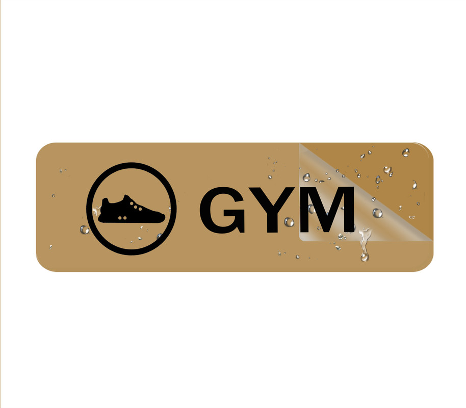 Basic Gym Wall Or Door Sign Acrylic Sign For Front Door/Wall/Window ...