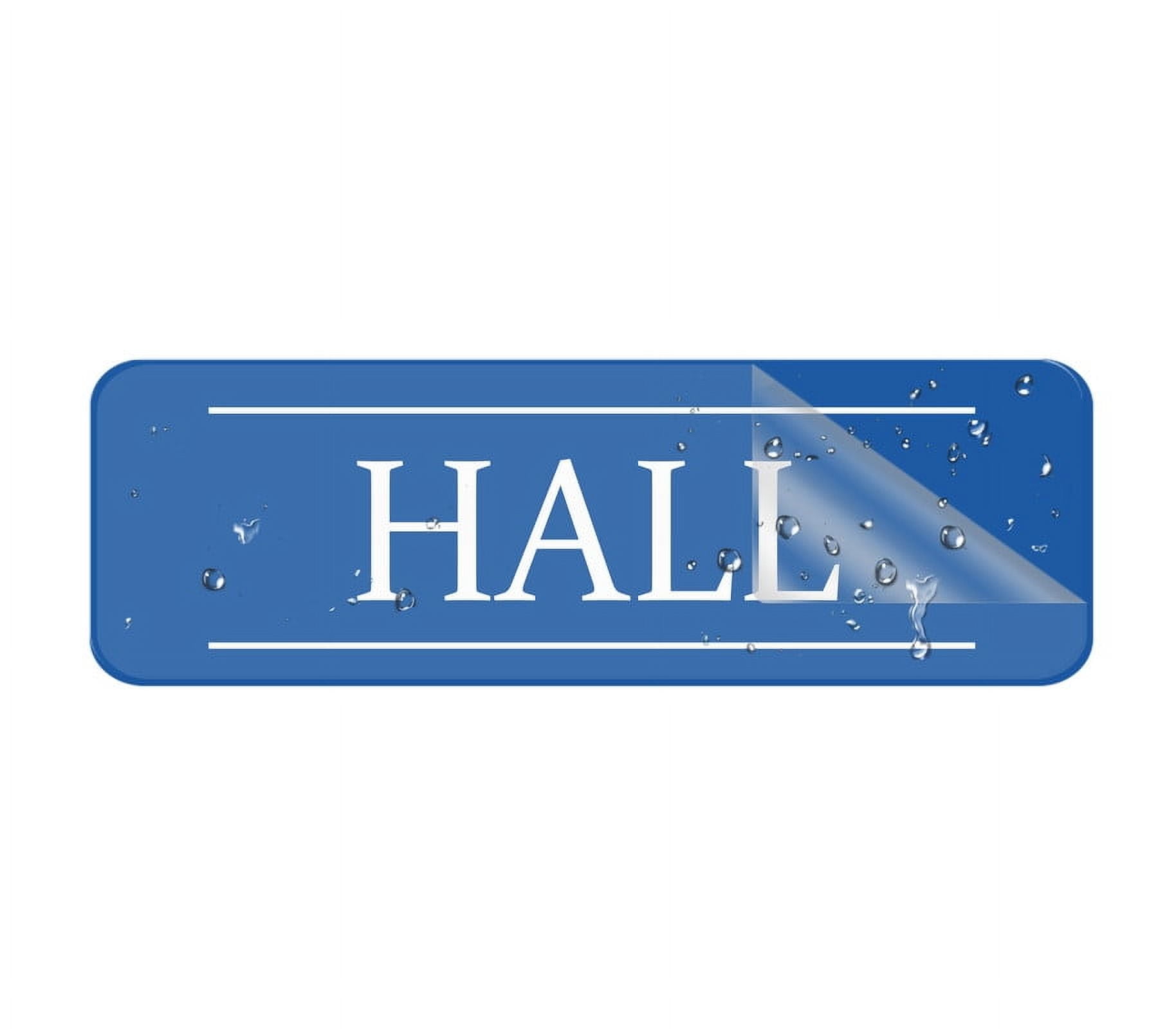 Basic Hall Wall Or Door Sign Acrylic Plastic Sign With Symbols Self ...