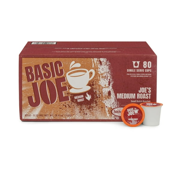 Basic Joe 80-Count 100% Arabica Medium Roast Single Serve Coffee Pods ...