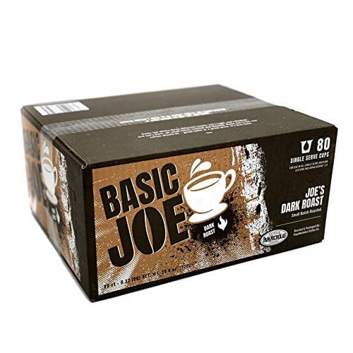 Basic Joe Coffee 100% Arabica Coffee Dark Roast Single Serve Coffee ...