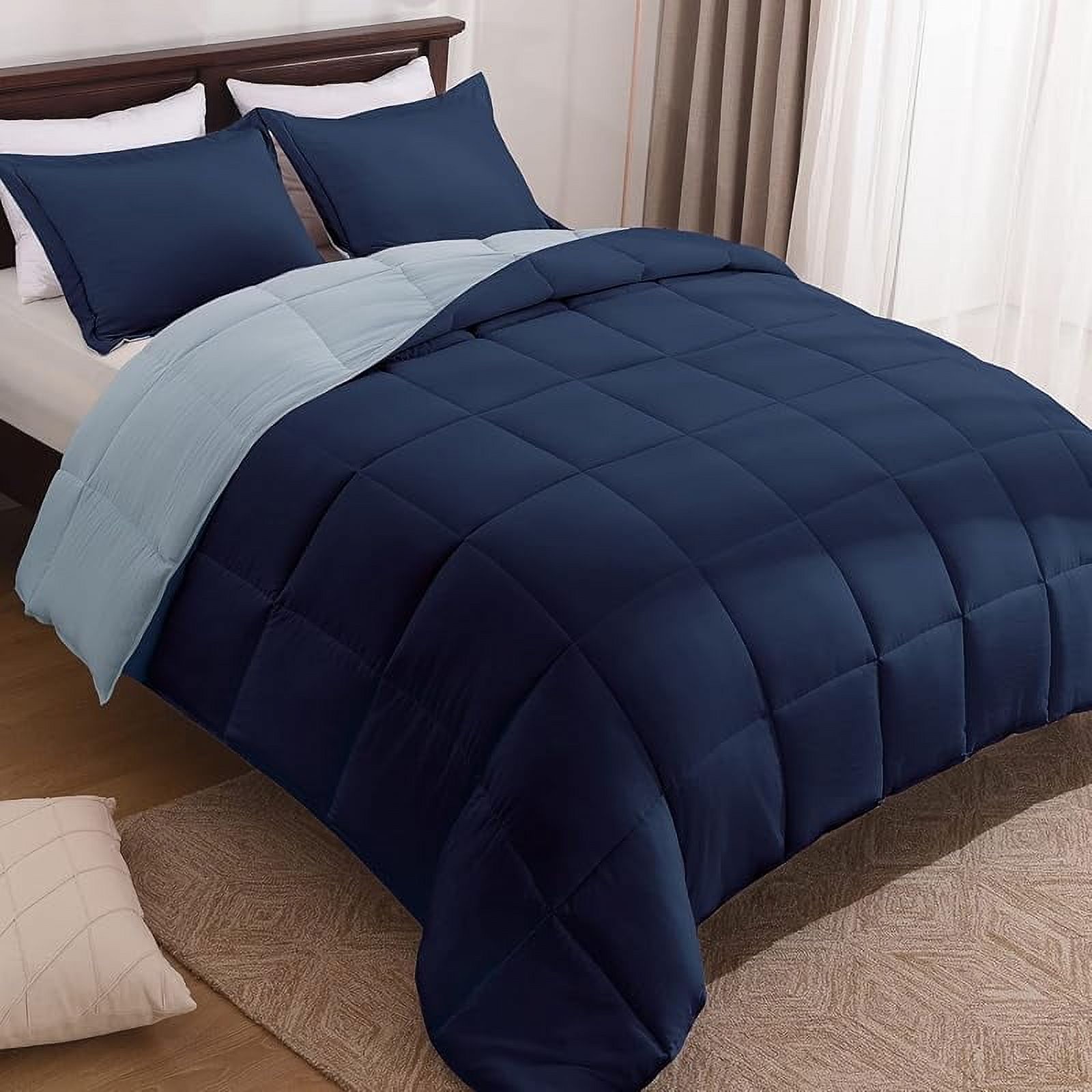 Basic King Size Comforter Set - Fluffy King Bed Comforter Set for All ...