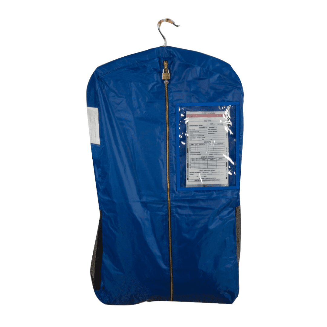 Basic LTD - 54'' Lockable Blue Nylon Inmate Property Garment Bag - 1 ...
