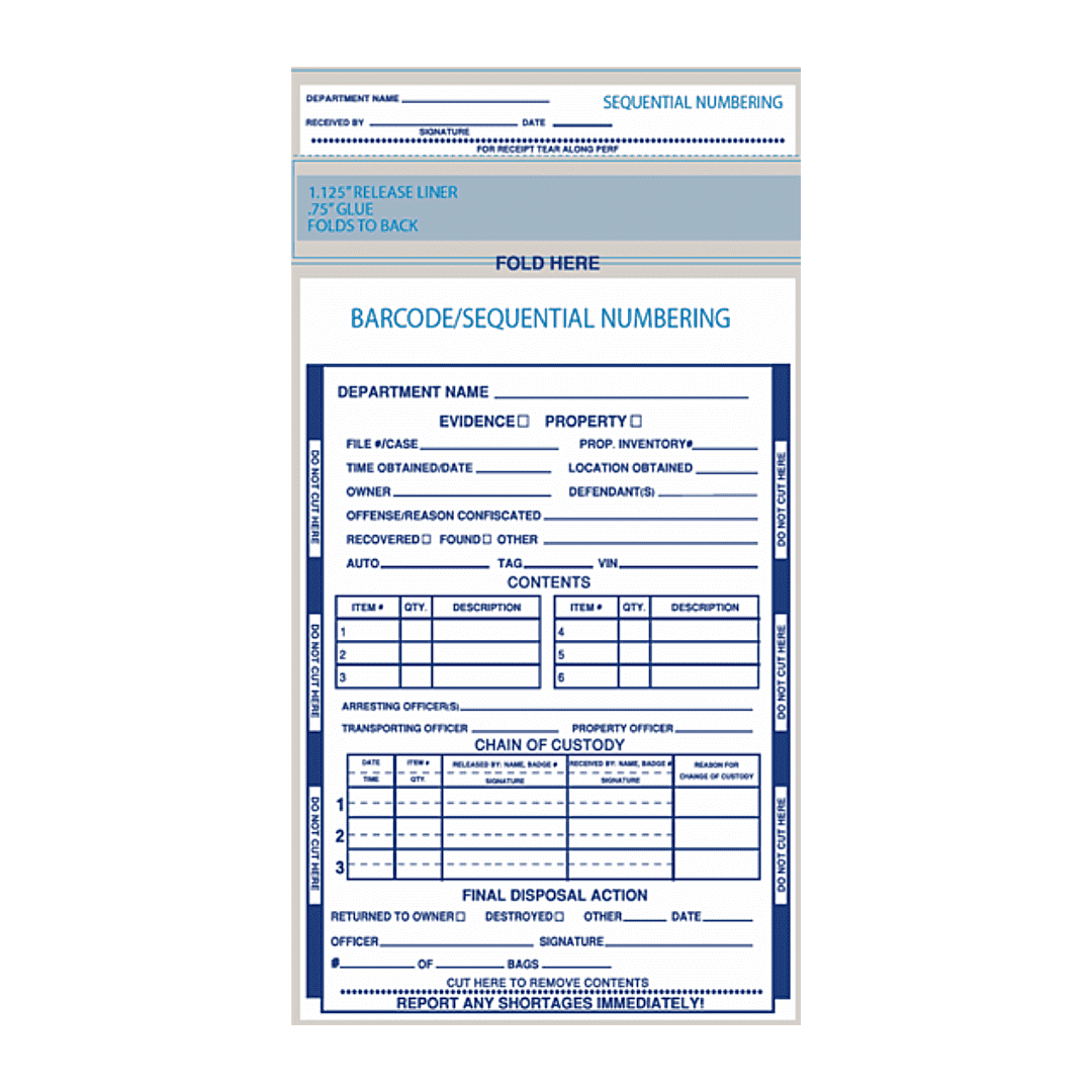Basic LTD - 6" X 9" White Polyethylene Evidence Bag- 100 Count ...