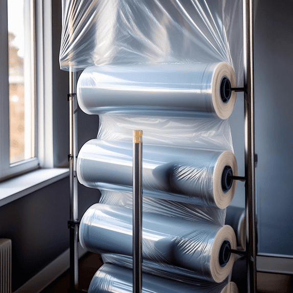 Waterproof Clear (3" Gusseted) Polyethylene Roll Garment Bag, 243-Piece ...