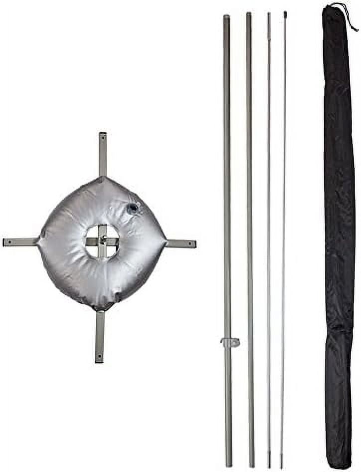 Basic Large Feather Flag Pole Set – Swooper Flag Pole Set Includes (4 ...