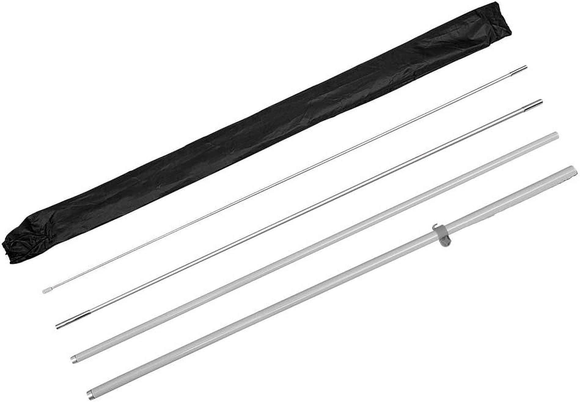 Basic Large Feather Flag Pole Set – Swooper Flag Pole Set Includes (4 ...