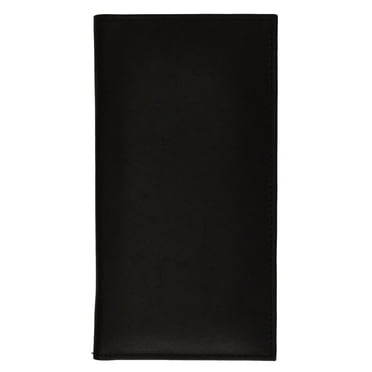 "123 Cheap Checks, Black Leather Checkbook Cover, Fits Top Tear Checks ...