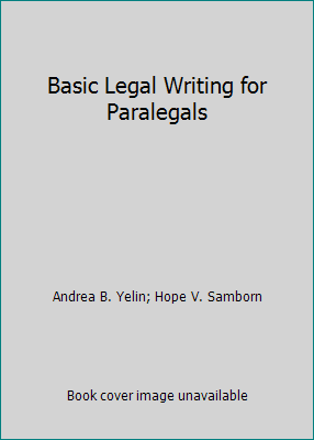 Pre-Owned Basic Legal Writing for Paralegals (LB Title) (Paperback ...