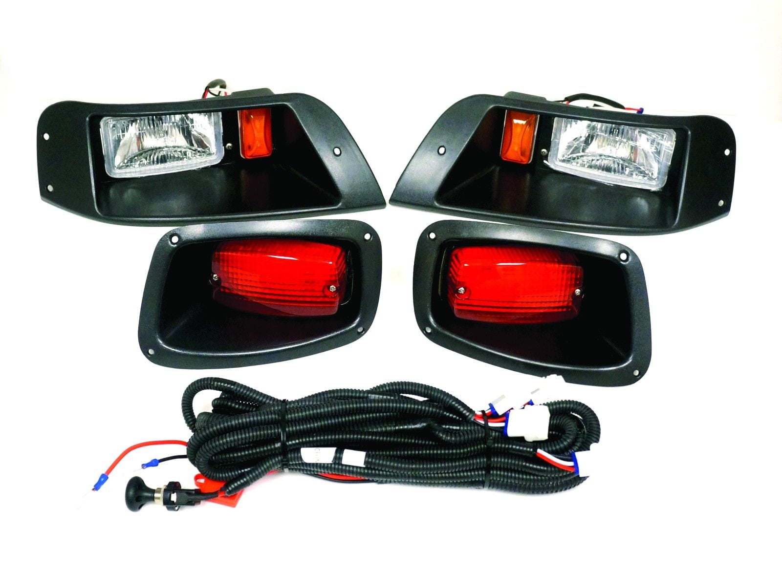 EZGO TXT Golf Carts 1996-2013 Basic Headlights & LED Tail Lights Kit ...