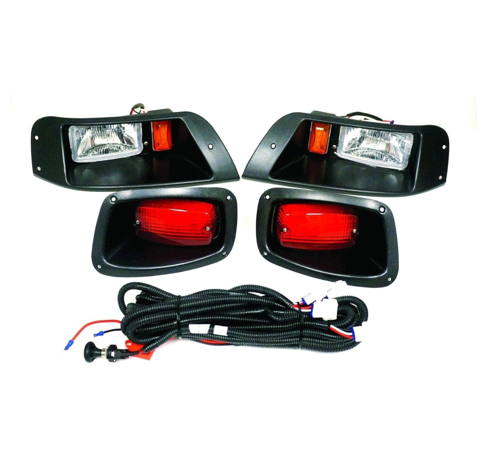 Basic Light Kit with LED Tail Lights for EZGO TXT Golf Carts 1996-2013 ...