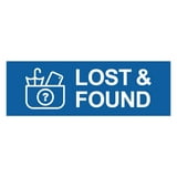 Basic Lost And Found Sign (Blue) - Small - Walmart.com