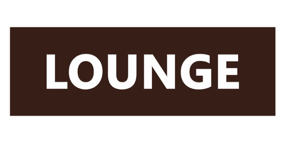 Basic Lounge Sign (Dark Brown) - Medium - Walmart.com