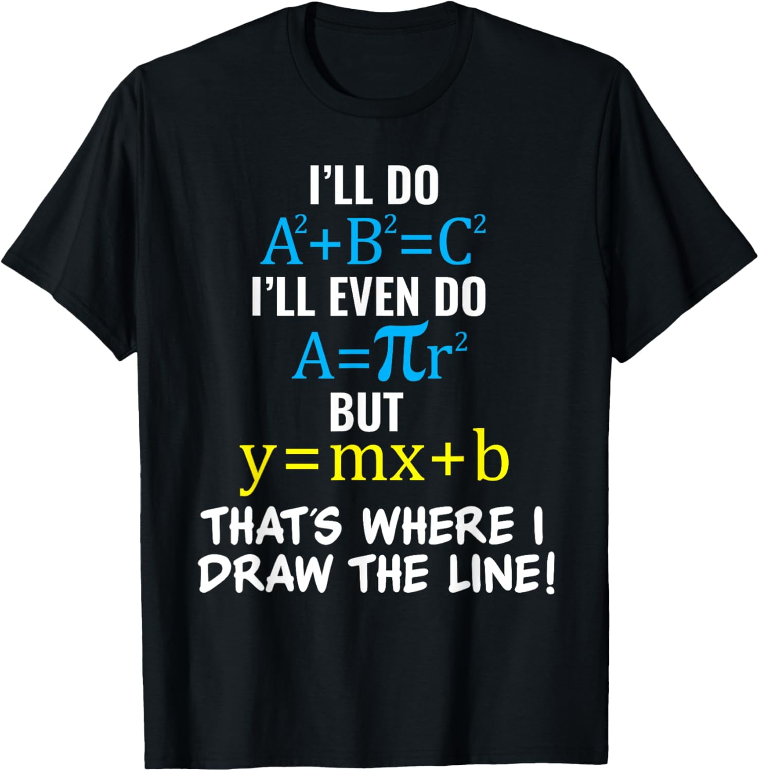 Basic Math Pun T Shirt Meme for Youth Teen Girls & Boys T-Shirt ...
