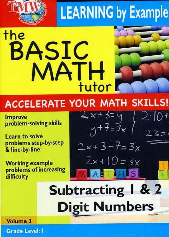 Basic Math Tutor Subtracting 1 & 2 Digit Numbers - Walmart Business ...