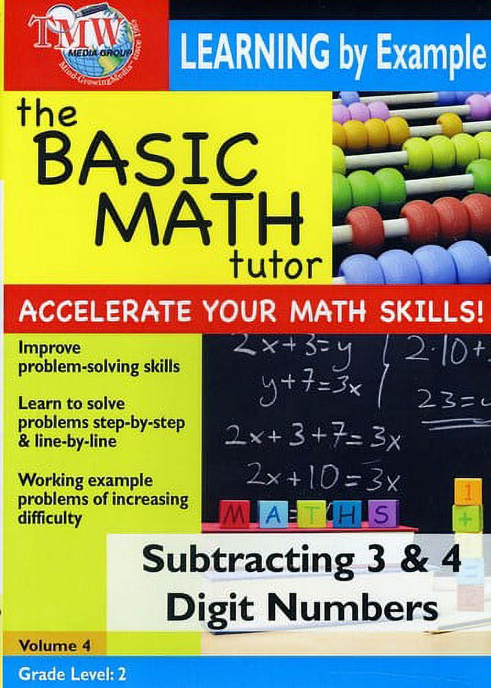 Basic Math Tutor Subtracting 3 & 4 Digit Numbers - Walmart.com