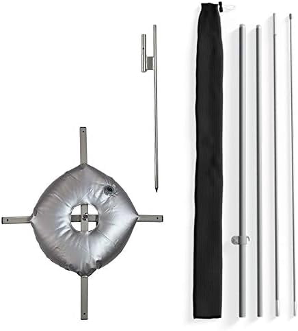 Basic Medium Feather Flag Pole Set – Swooper Flag Pole Set Includes (4 ...