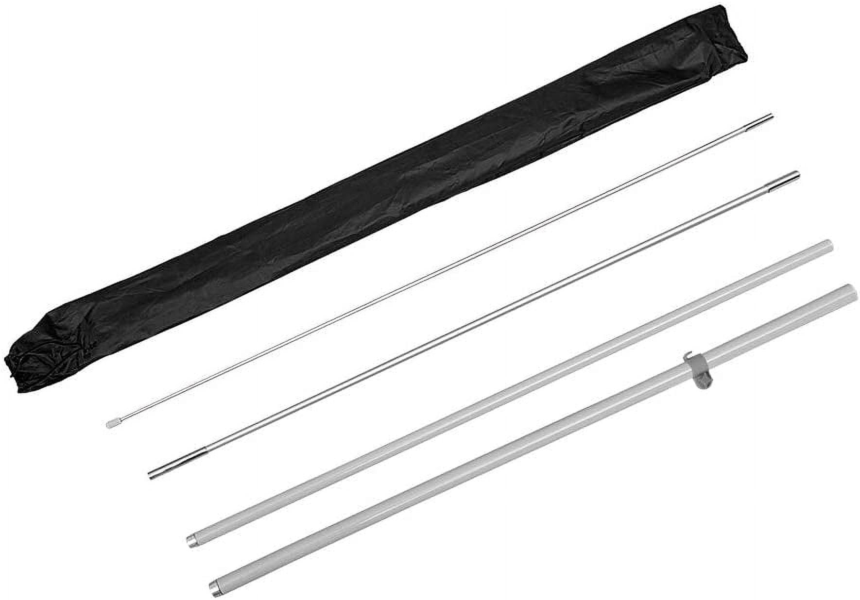 Basic Medium Flag Pole Set – Swooper Flag Pole Set Includes (4) Pole ...