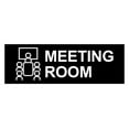 Basic Meeting Room Sign (Black) - Small - Walmart.com