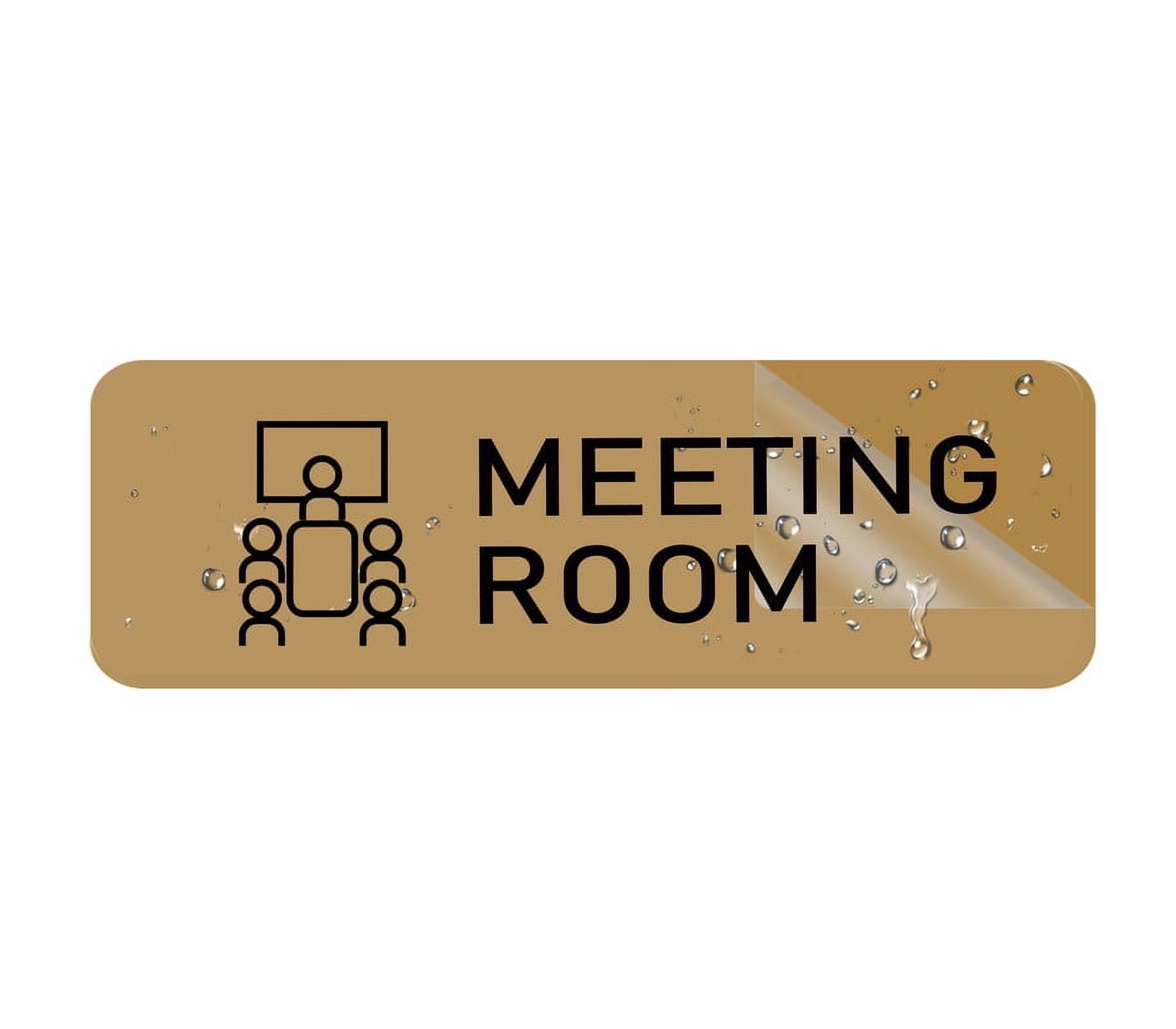Basic Meeting Room Wall Or Door Sign Acrylic Sign For Office Door Wall ...