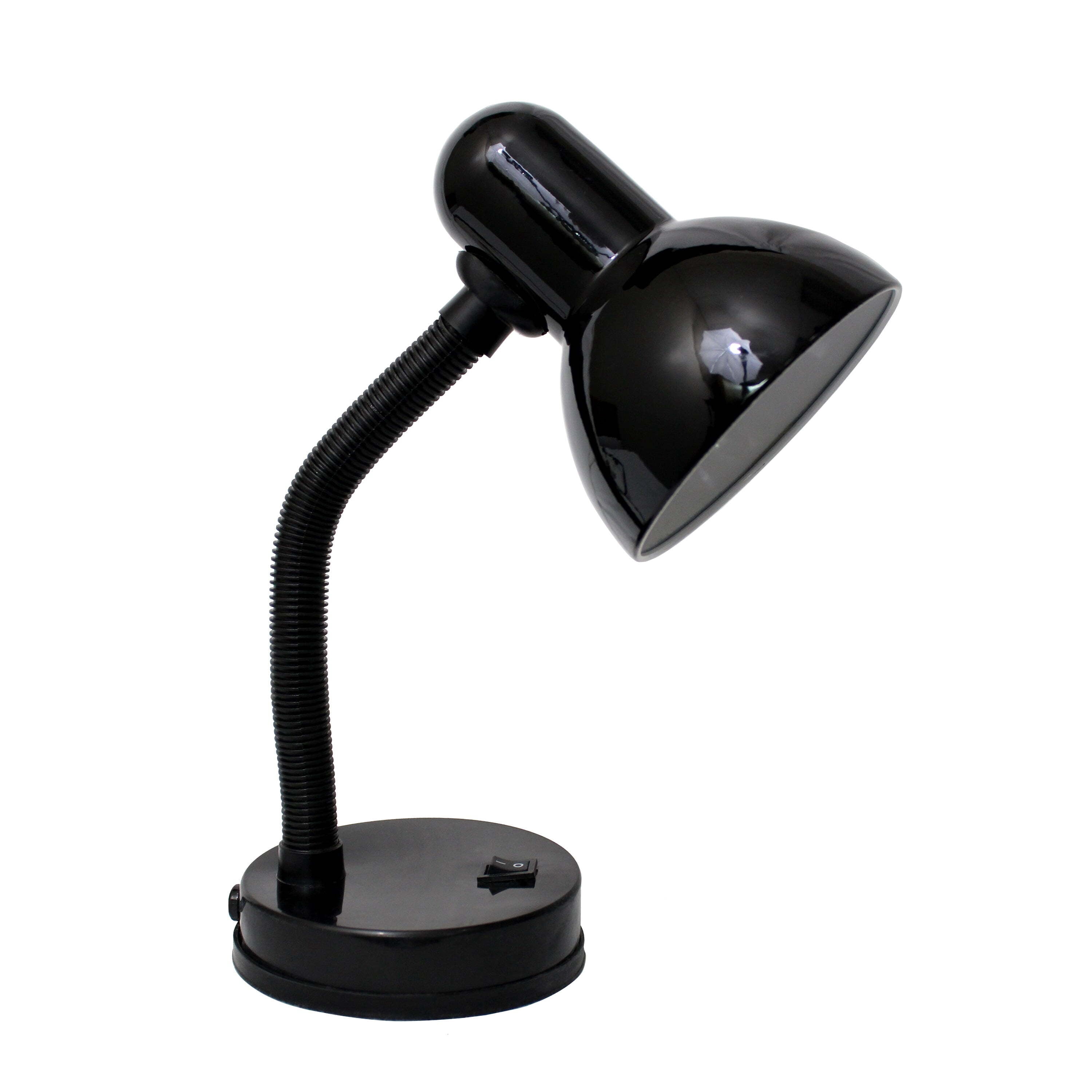 Basic Metal Desk Lamp with Flexible Hose Neck, Black YLQ - Walmart.com