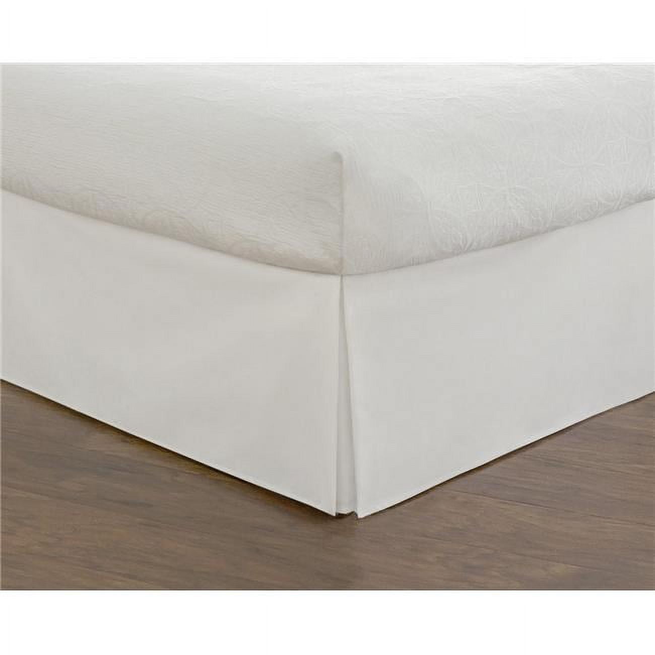 Basic Microfiber Tailored 14 in. Bed Skirt White - Queen - Walmart.com