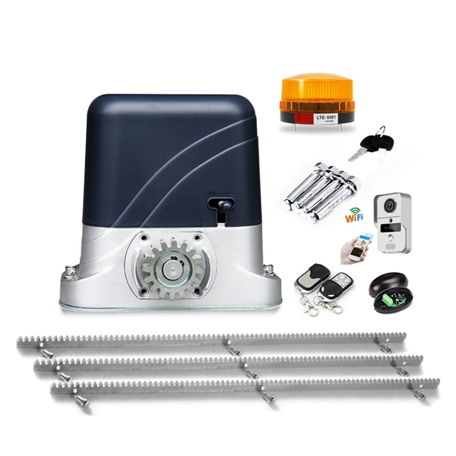 Basic Model Sliding Gate Opener AC600KG 1400LBS With 6 Meters Steel ...