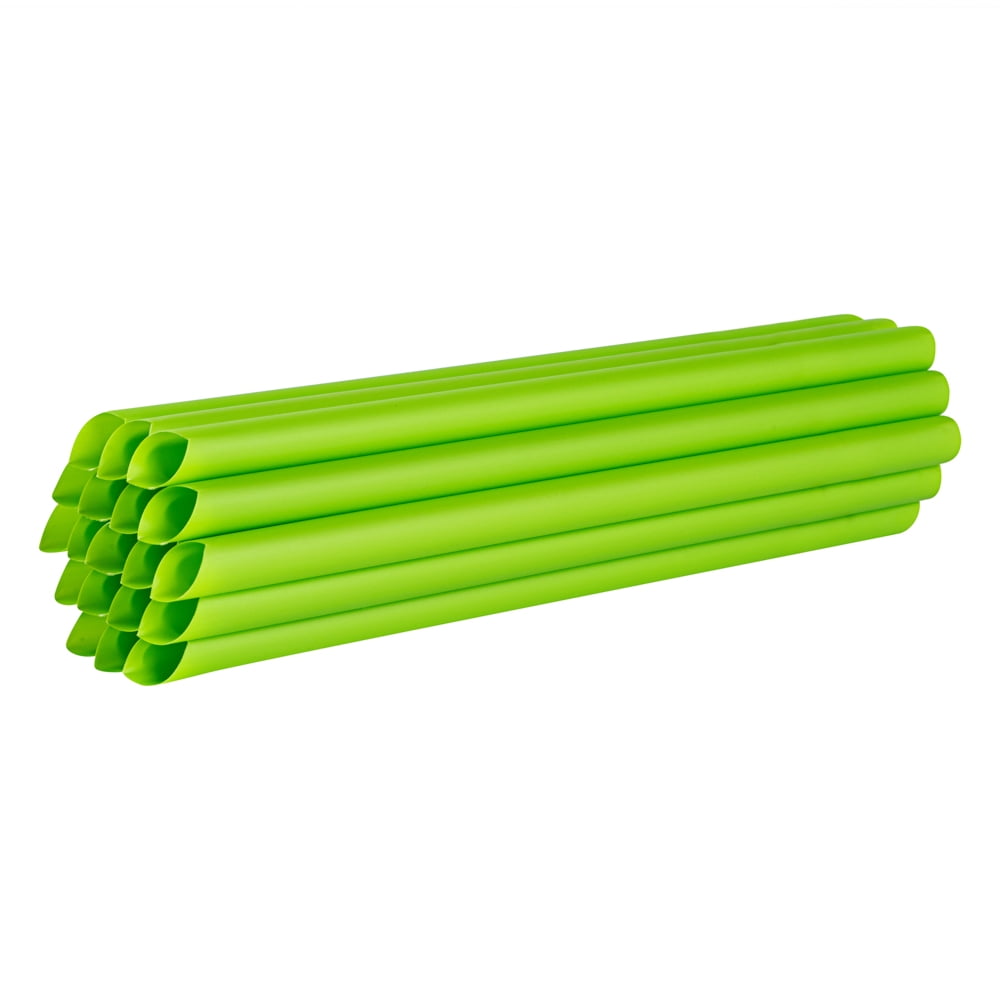 Basic Nature Green PLA Plastic / PBAT Plastic Boba Straw - Compostable ...