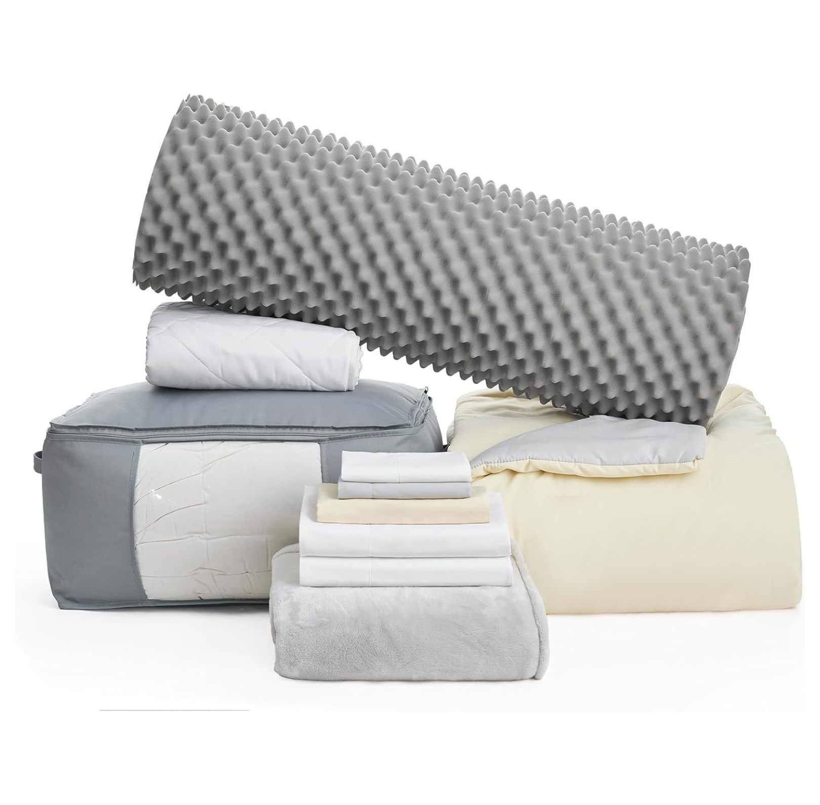 Basic Necessities - Twin XL College Bedding Package - Shortbread ...
