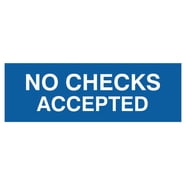 Basic No Refund No Exchange Sign (Red) - Small - Walmart.com