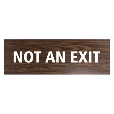 Classic Framed NOT AN EXIT AUTHORIZED PERSONNEL ONLY Sign (Lt Gray ...