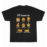 Basic Of Cat Geometry Cats Kitten Pet Lover Math School T-Shirt Unisex ...