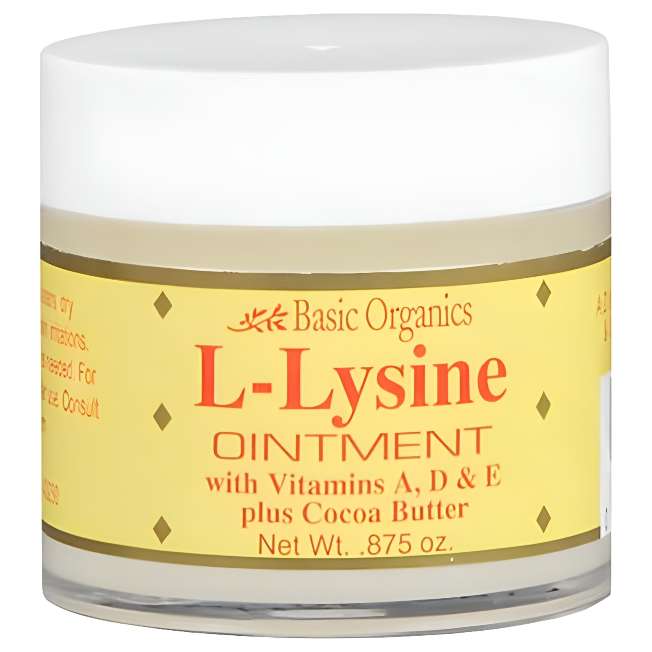 Basic Organics L-Lysine Lip Ointment, 0.875 oz HSA/FSA Eligible ...